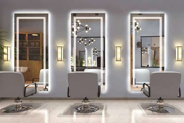 Modern Lighted Mirrors For Salon - OkayMirror